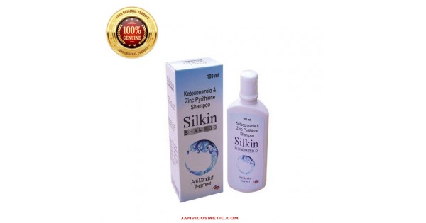 Buy Silkin Dandruff Ketoconazole Zinc Pyrithione Shampoo 100ml | Janvi ...