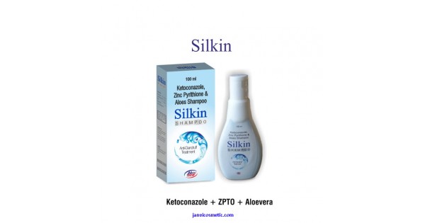Buy Silkin Dandruff Ketoconazole Zinc Pyrithione Shampoo 100ml | Janvi ...
