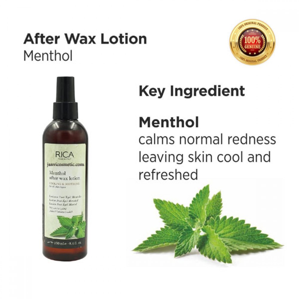 Buy Rica Menthol After Wax Lotion | Janvi Cosmetic